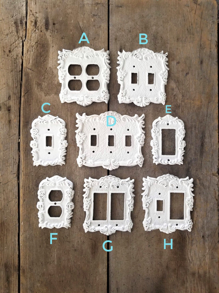 Shabby Chic Light Switch Plates – Farmhouse Iron Co
